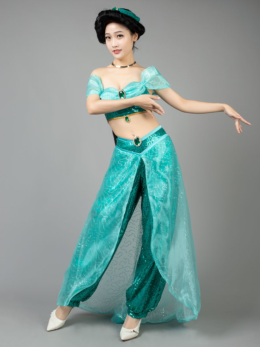 Buy Disney Aladdin Princess Jasmine Animated Version Halloween Costume