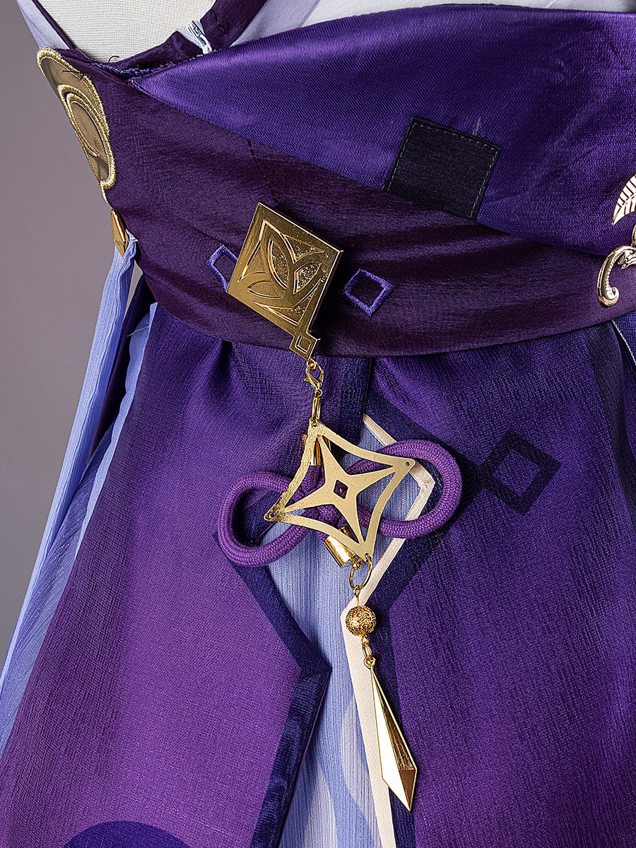 Genshin Impact Keqing Cosplay Costume Upgraded Version C07680-AAA ...