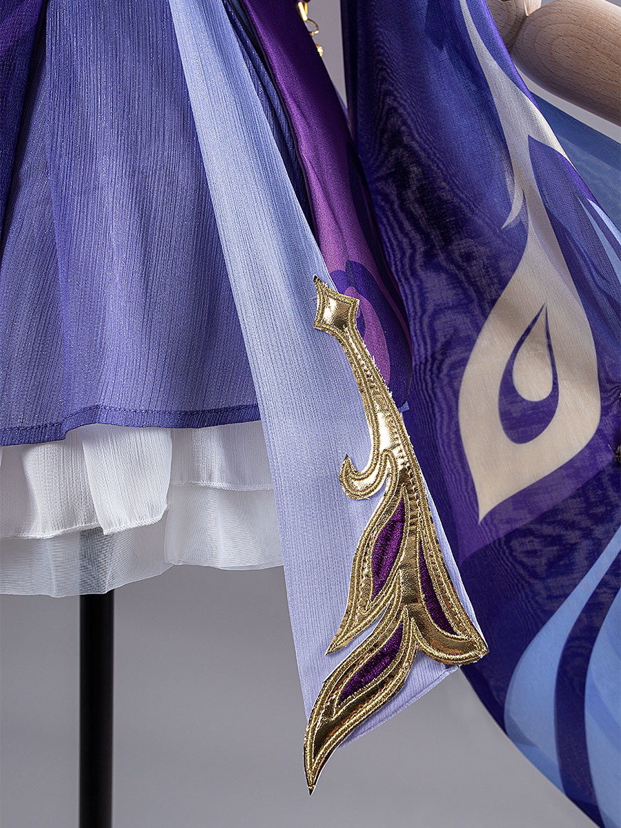 Genshin Impact Keqing Cosplay Costume Upgraded Version C07680-AAA ...