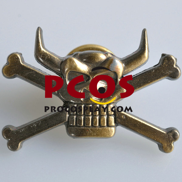 ONE PIECE Shanks Skull badge Copper Brooch Breastpin 15pcs of set ...