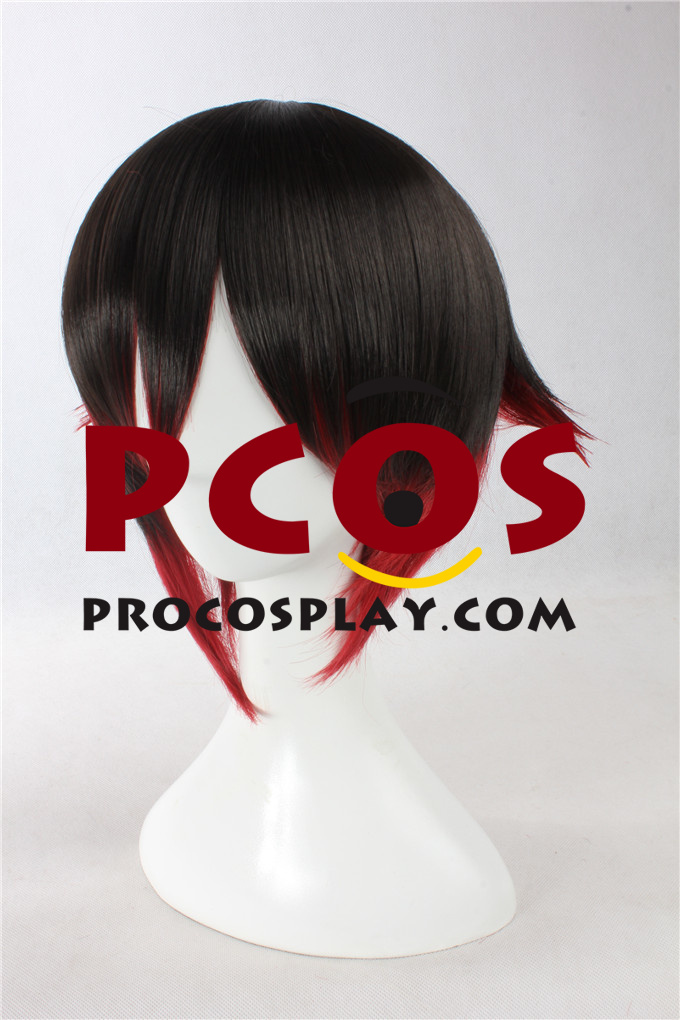 RWBY Red Trailer Ruby Red and Black Gradient Cosplay Wig 330A - Best ...