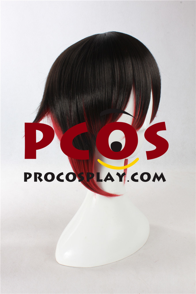 RWBY Red Trailer Ruby Red and Black Gradient Cosplay Wig 330A - Best ...