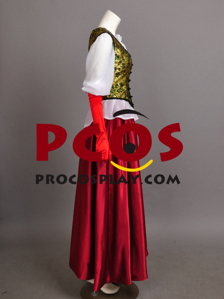 Once Upon a Time Ruby's Red Riding Hood Damask Cloak Cosplay Costume ...