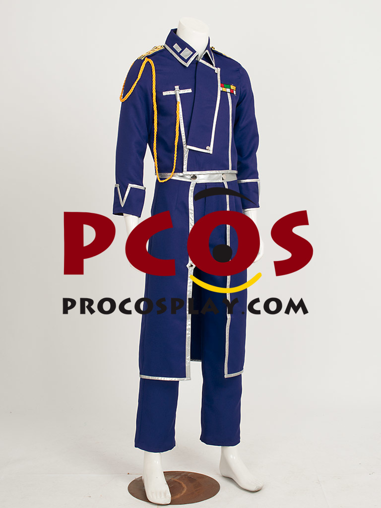 Fullmetal Alchemist Colonel Roy Mustang Simplified Cosplay Costume ...