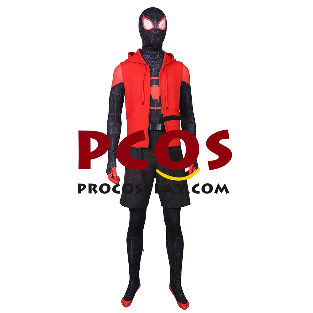 Movie Into the Spider-Verse 2 Miles Morales Little Black Spider Cosplay ...