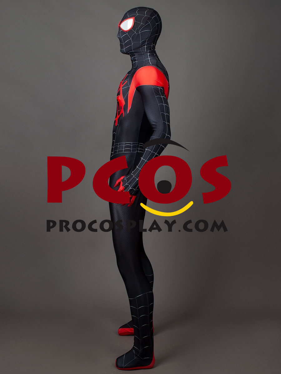 Movie Into the Spider-Verse 2 Miles Morales Little Black Spider Cosplay ...