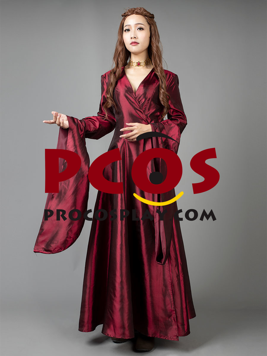 Ready to Ship Melisandre Red Robe Witch Court Dress Cosplay Costume ...