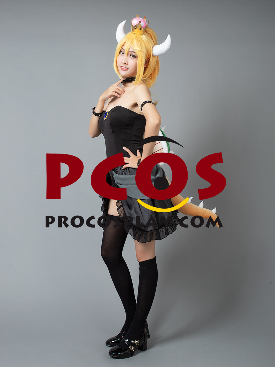 Ready to Ship Super Mario Bros Princess Bowser Bowsette Cosplay Costume ...