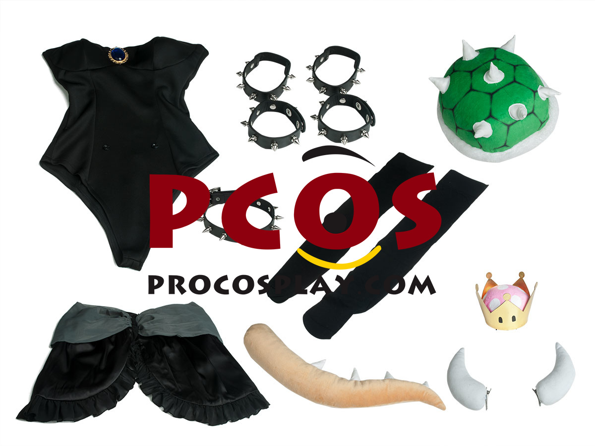 Ready to Ship Super Mario Bros Princess Bowser Bowsette Cosplay Costume ...