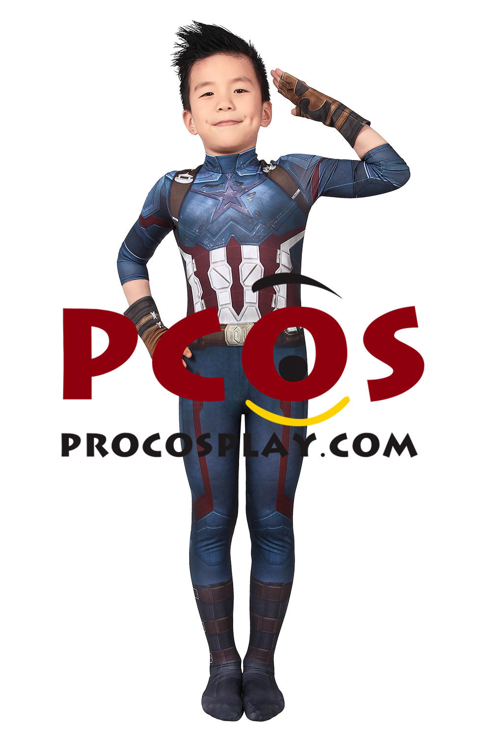 Infinity War Captain America Steve Rogers Cosplay Costume For Kids ...