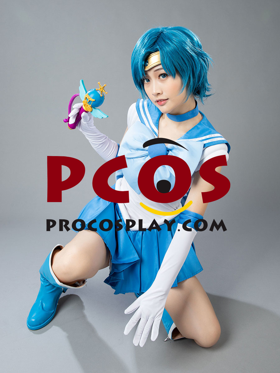 Sailor Moon Sailor Mercury Mizuno Ami Cosplay Costume Set mp000571 ...