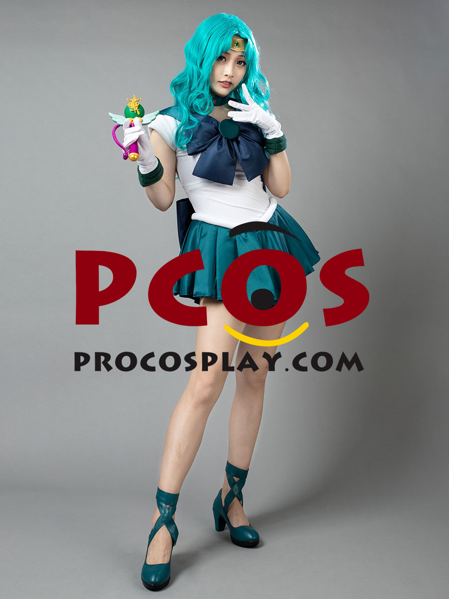 Sailor Moon Sailor Neptune Kaiou Michiru Cosplay Costume Set mp000515 ...