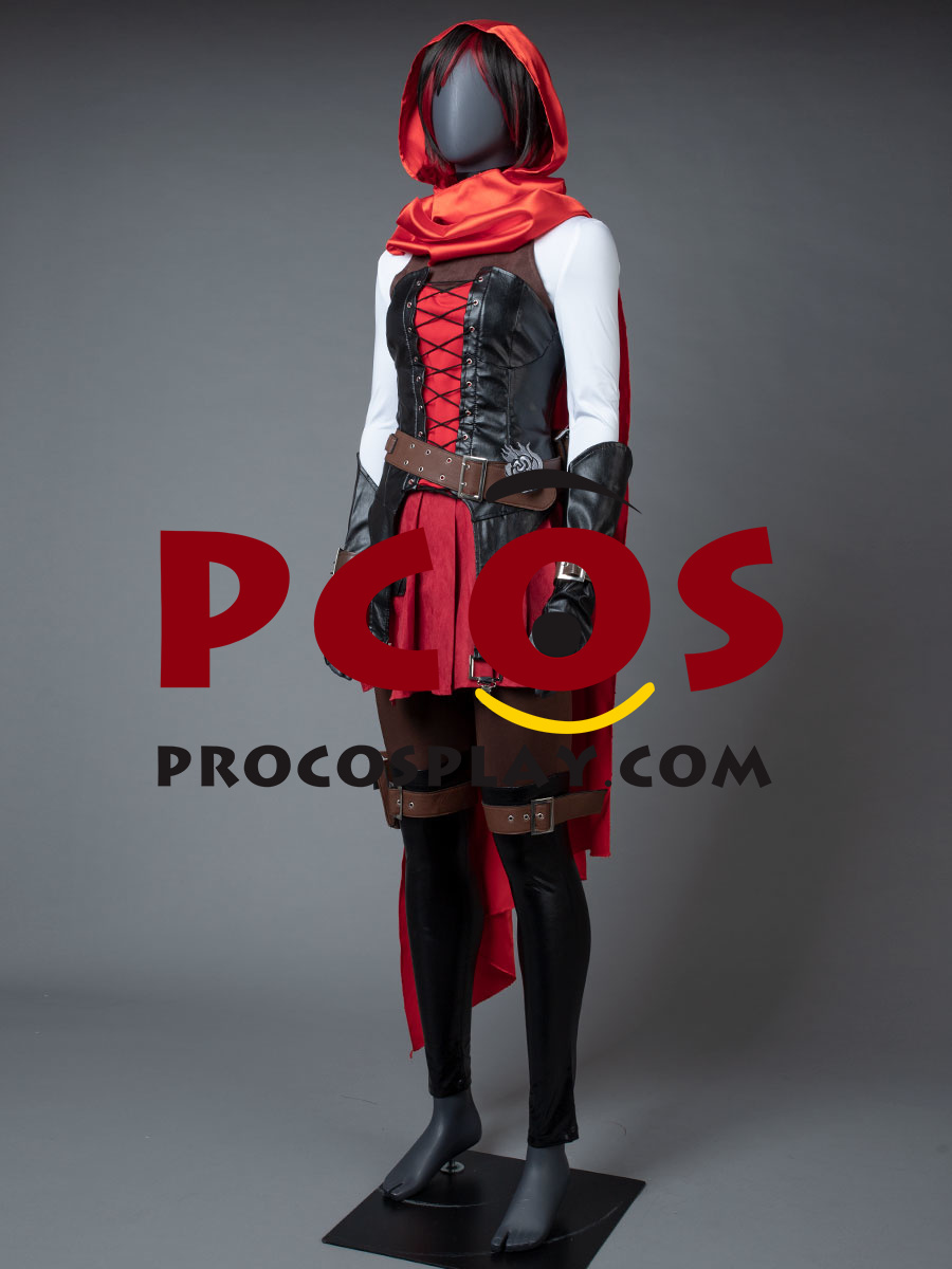 Anime RWBY Volume.7 Season 7 Red Ruby Rose Cosplay Costume for Girls ...