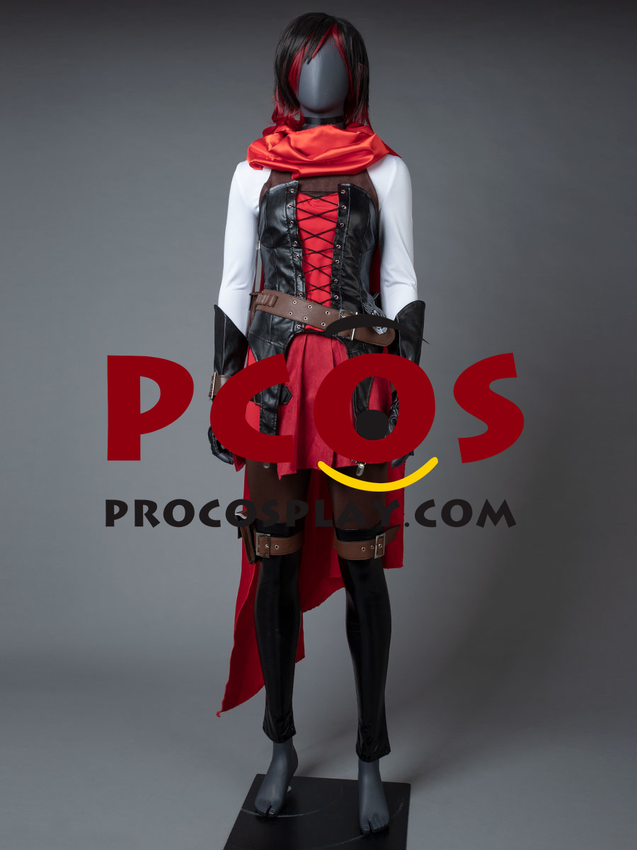 Anime RWBY Volume.7 Season 7 Red Ruby Rose Cosplay Costume for Girls ...