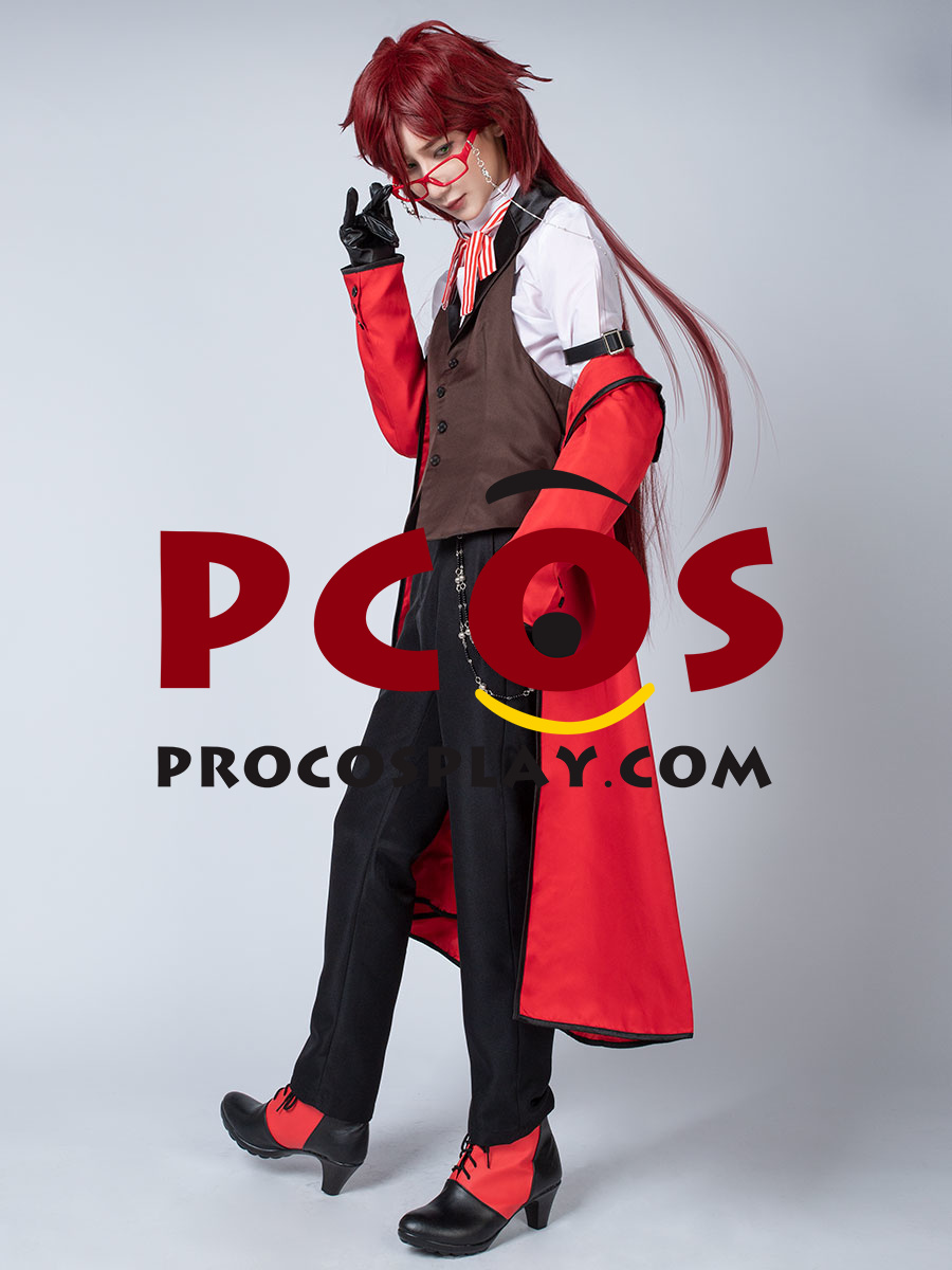 Black Butler-Kuroshitsuji Grell Sutcliff Costume For Sale - Best ...
