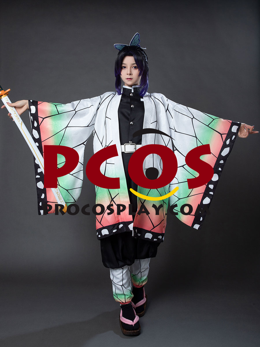 Demon Slayer: Kimetsu no Yaiba Kochou Shinobu Haori Cosplay Costume ...