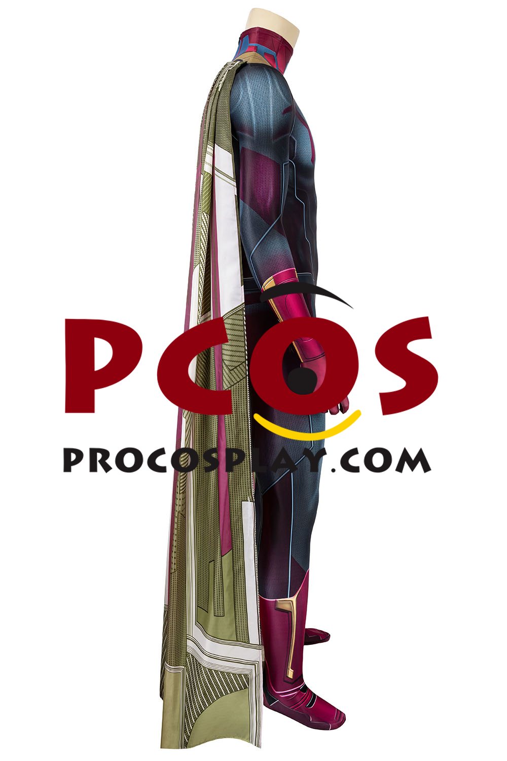 Infinity War Vision Cosplay Costume 3D Jumpsuit C00254 | High Quality ...
