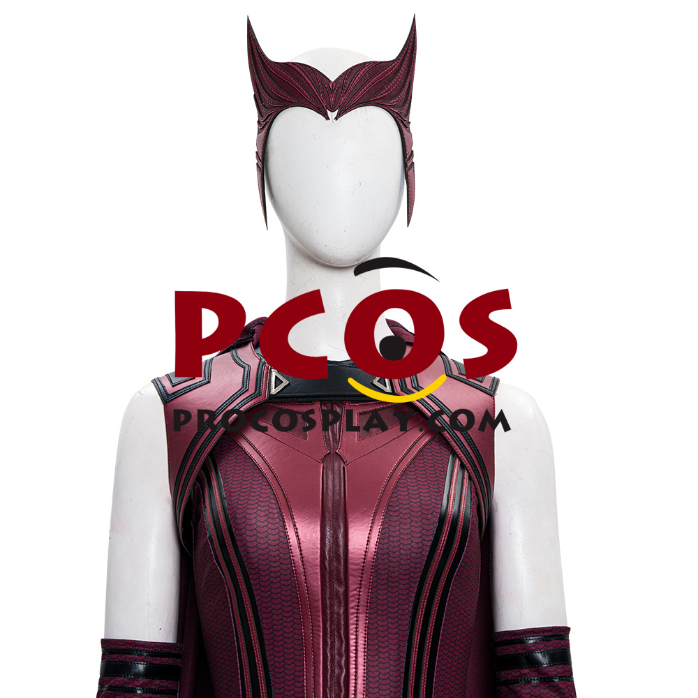 New Show WandaVision Scarlet Witch Wanda Finale Cosplay Costume C00305 ...