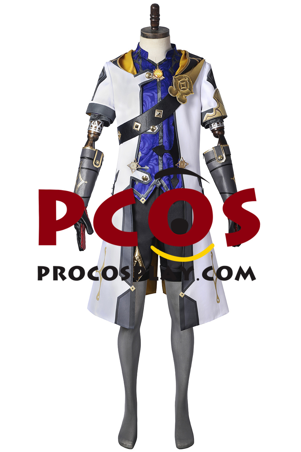 Genshin Impact Albedo Cosplay Costume Jacquard Version C00438 - Best ...