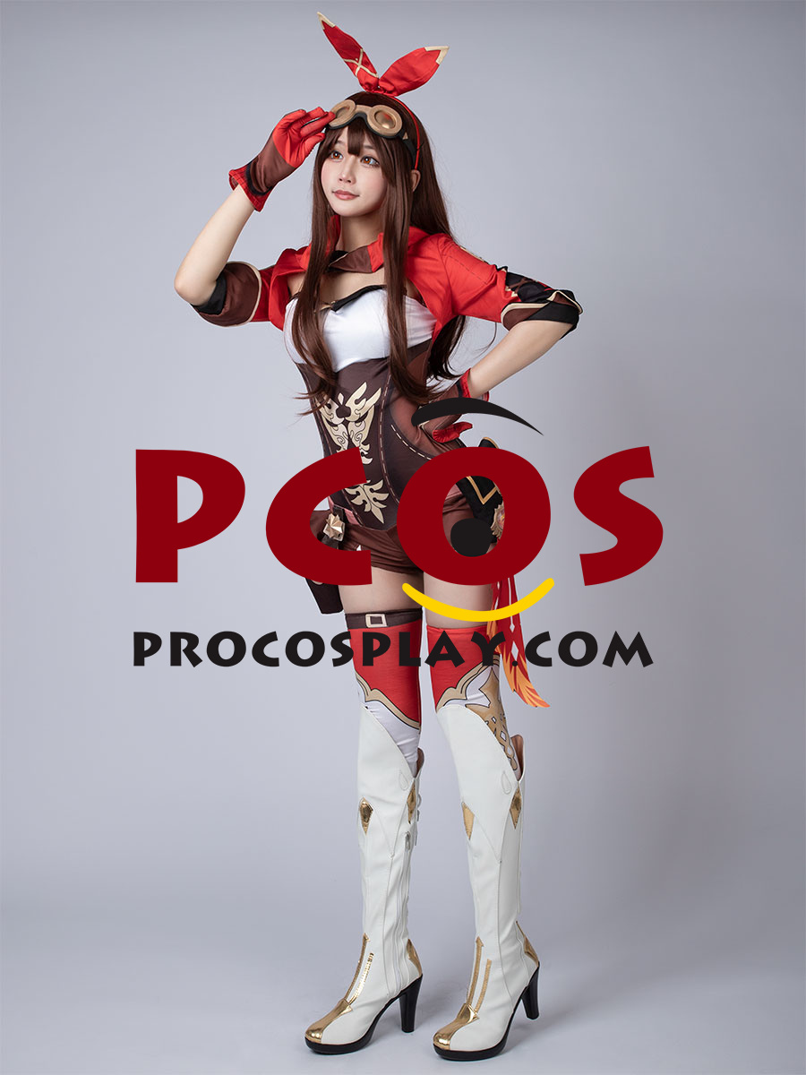 Genshin Impact Gliding Champion Amber Cosplay Costume C00159 - Best ...