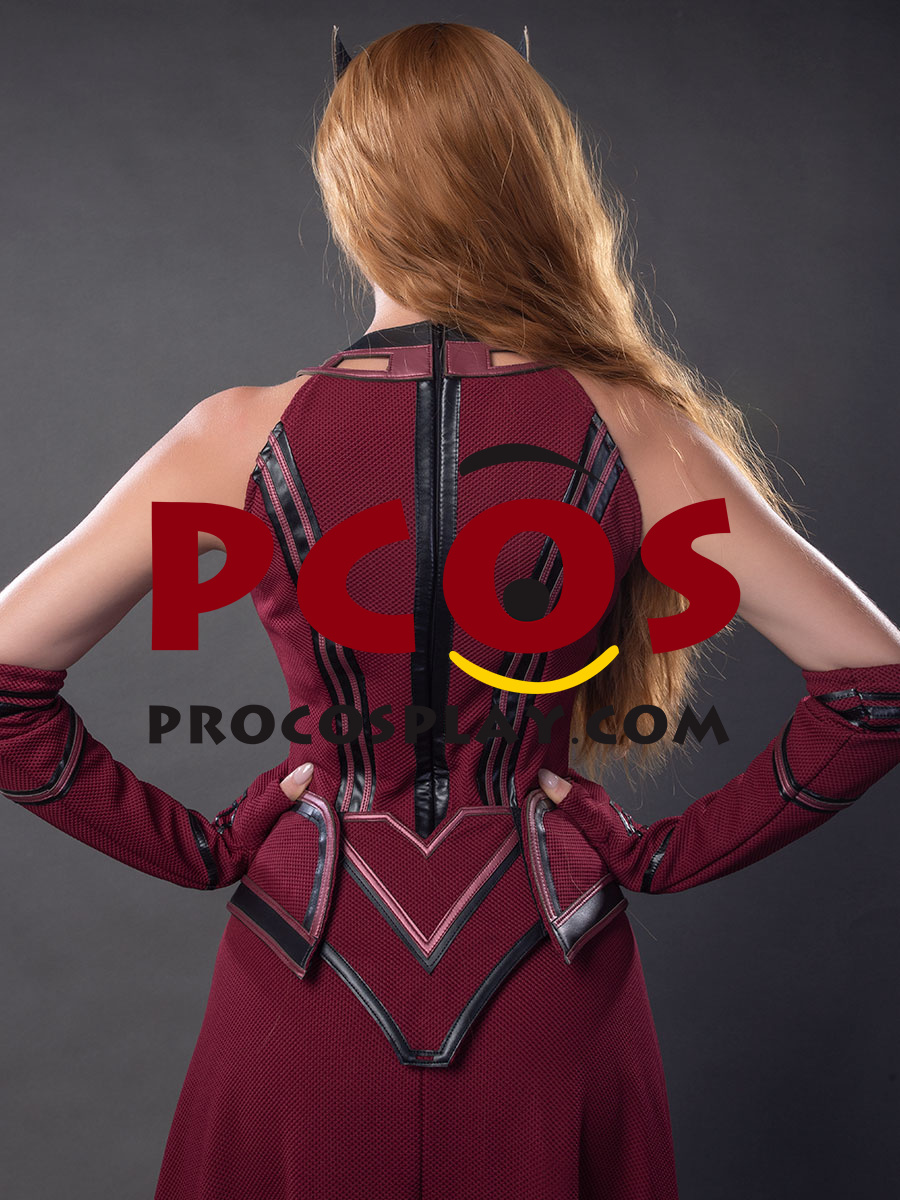 New Show WandaVision Scarlet Witch Wanda Finale Cosplay Costume C00305 ...