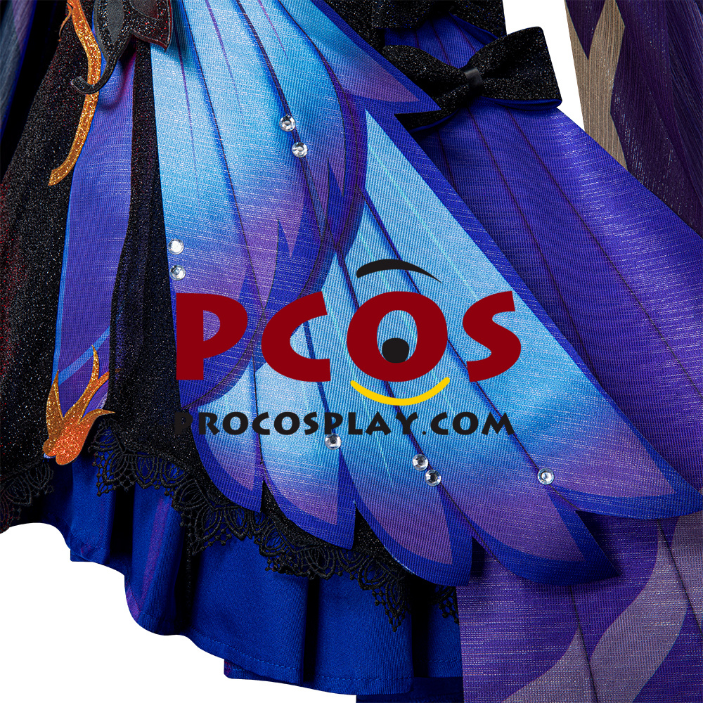 Genshin Impact Keqing Opulent Splendor Skin Cosplay Costume C00935 New ...