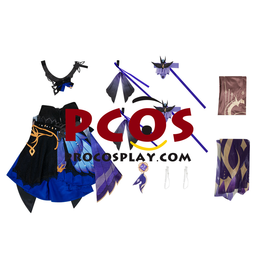 Genshin Impact Keqing Opulent Splendor Skin Cosplay Costume C00935 New ...
