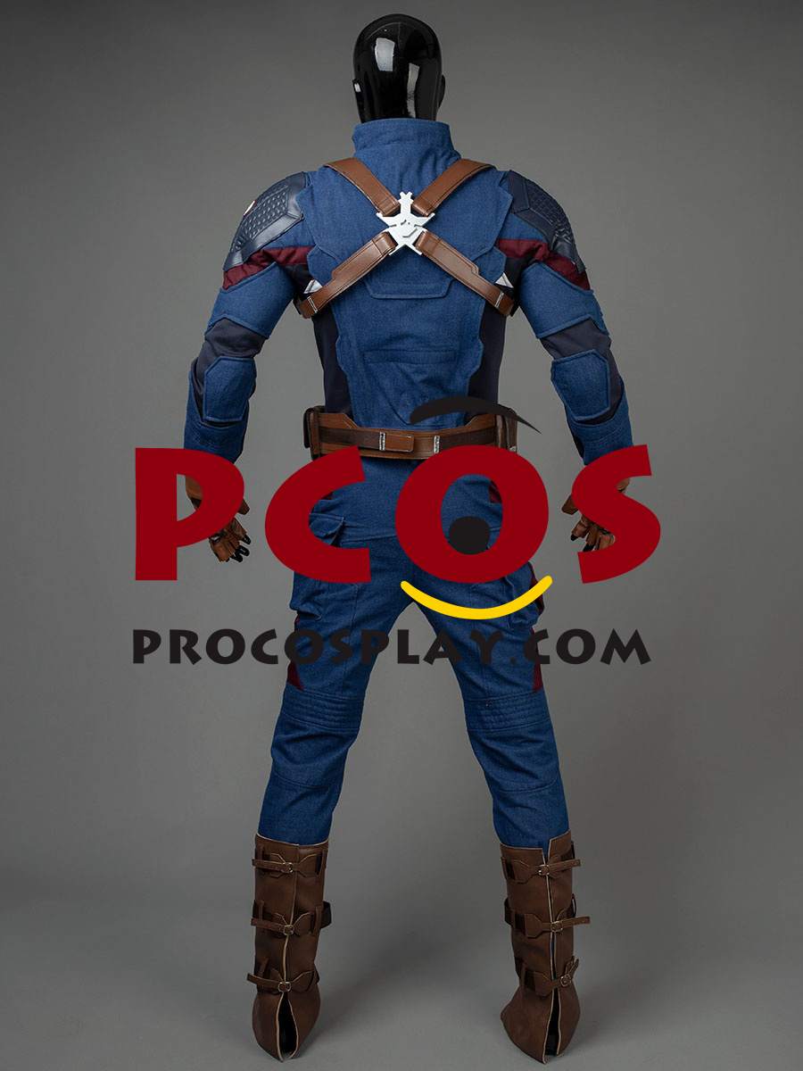 Ready to Ship Endgame Captain America Steve Rogers Cosplay Costume ...