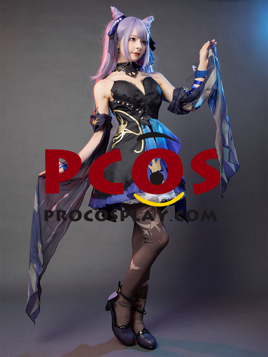 Genshin Impact Keqing Opulent Splendor Skin Cosplay Costume C00909 ...