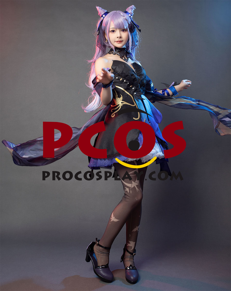 Genshin Impact Keqing Opulent Splendor Skin Cosplay Costume C00909 ...