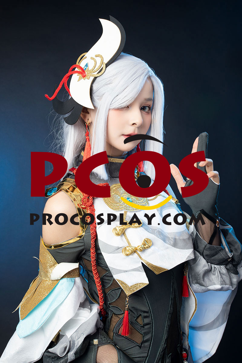 Game Genshin Impact Shenhe Cosplay Costume Jacquard Version C00907 ...
