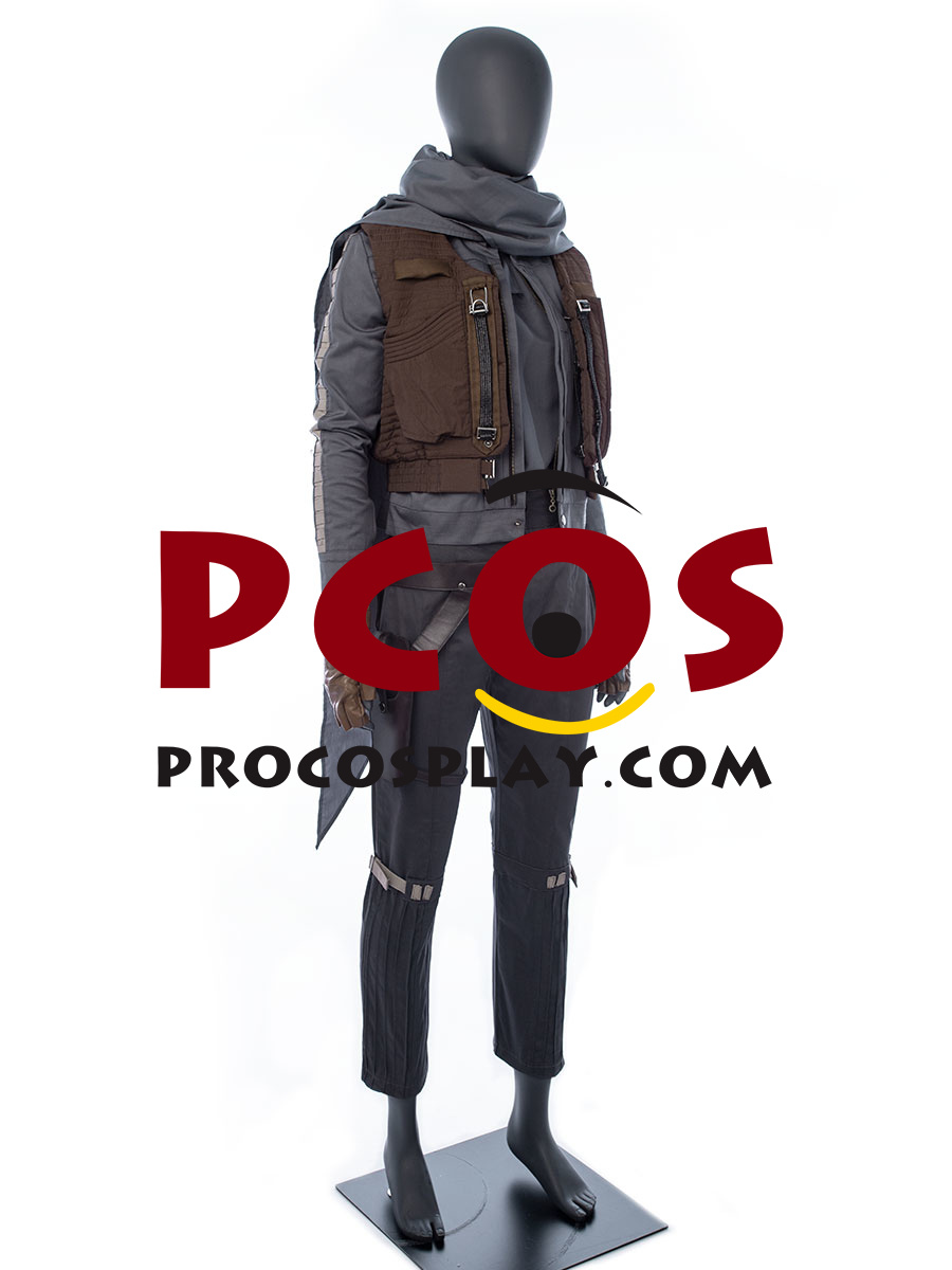 Rogue One:A Star Wars Story Jyn Erso Cosplay Costume Blue Grey Version ...