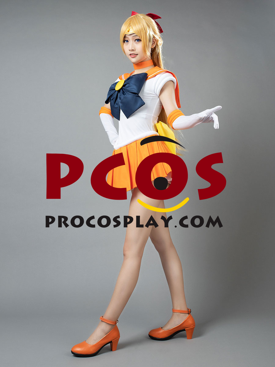 Ready to Ship Sailor Moon Sailor Venus Aino Minako Cosplay Costume ...