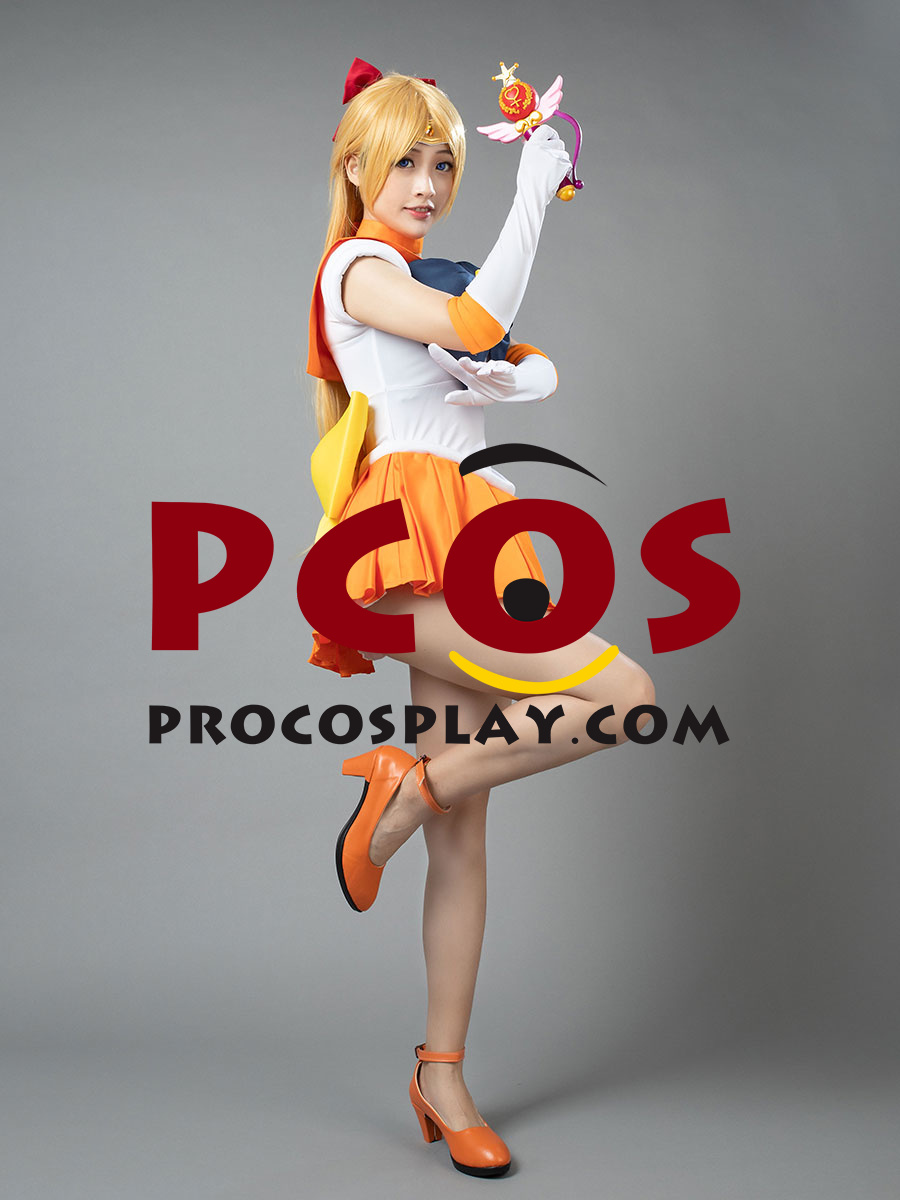 Ready to Ship Sailor Moon Sailor Venus Aino Minako Cosplay Costume ...