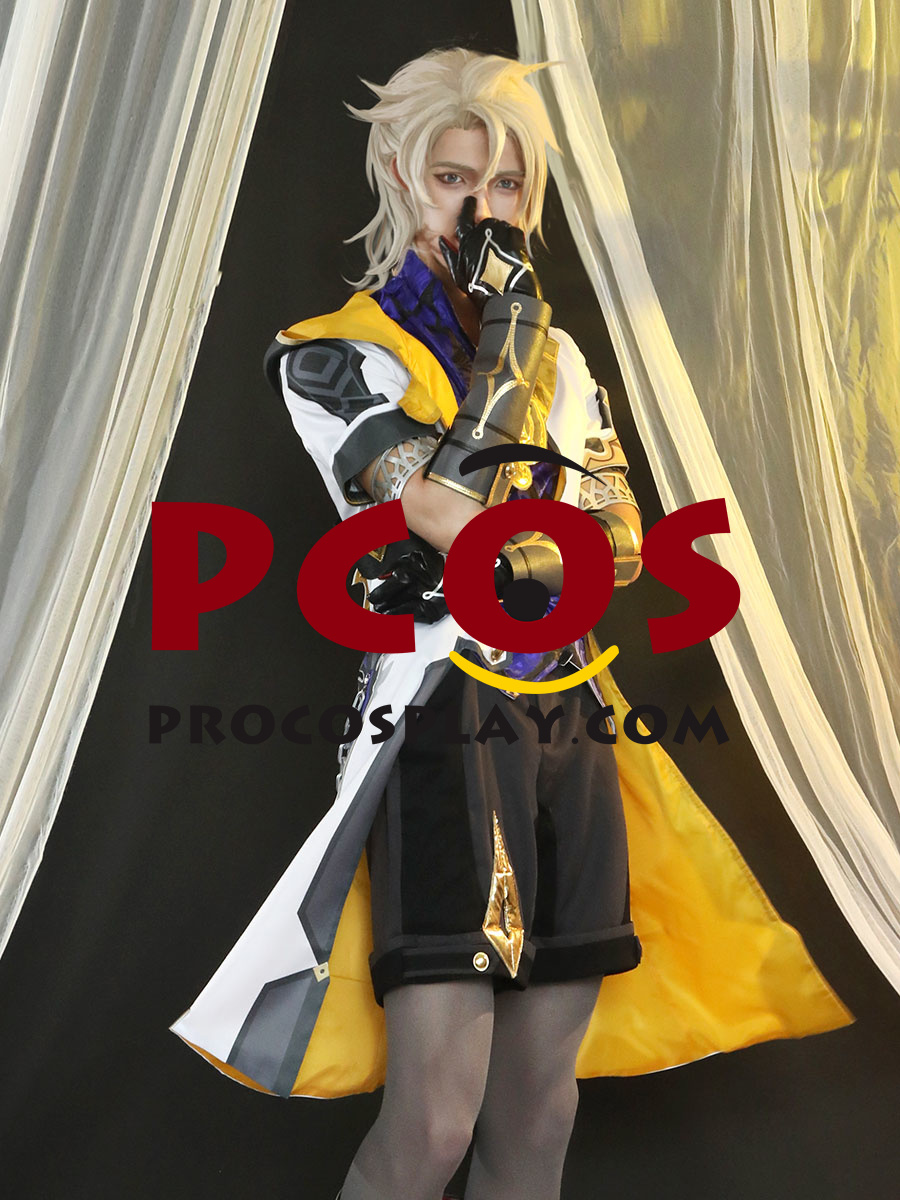 Genshin Impact Albedo Cosplay Costume Jacquard Version C00438 - Best ...
