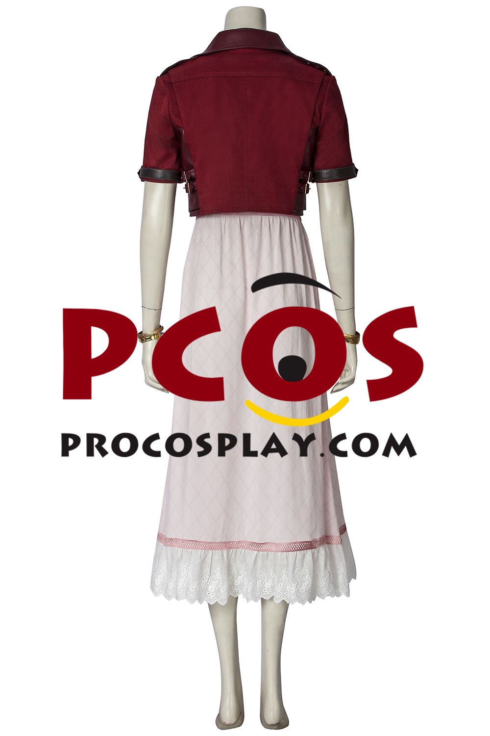 Crisis Core - Final Fantasy VII Aerith Gainsborough Cosplay Costume for ...