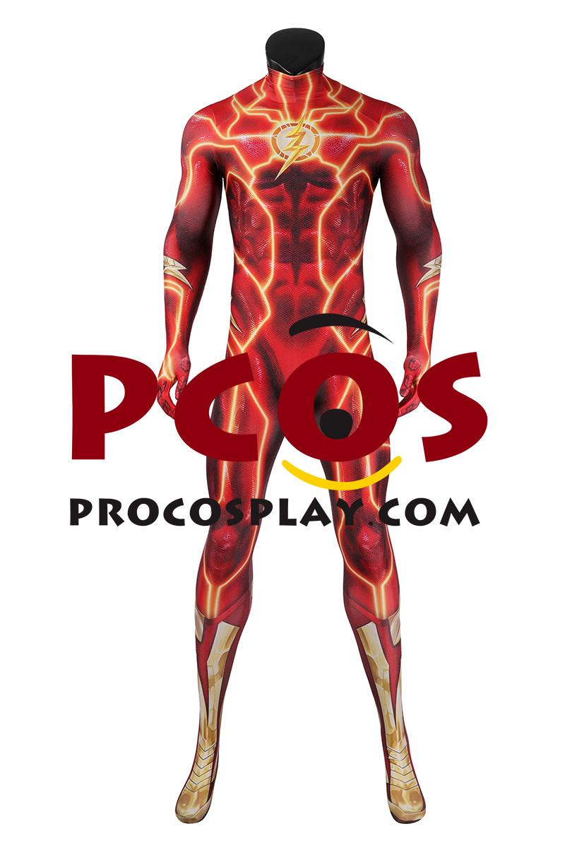 The Flash 2023 Barry Allen Flash Cosplay Costume Jumpsuit C08150 - Best ...