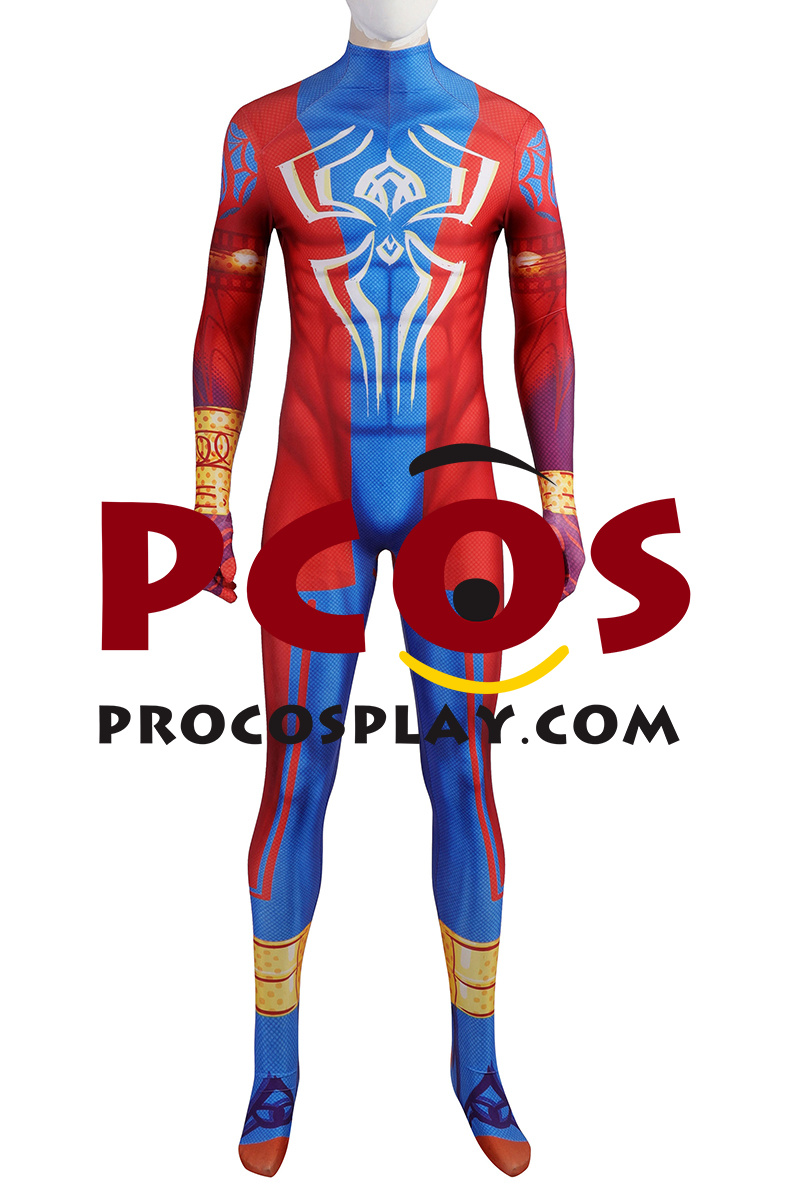 Movie Across the Spider-Verse Pavitr Prabhakar Cosplay Costume Jumpsuit ...