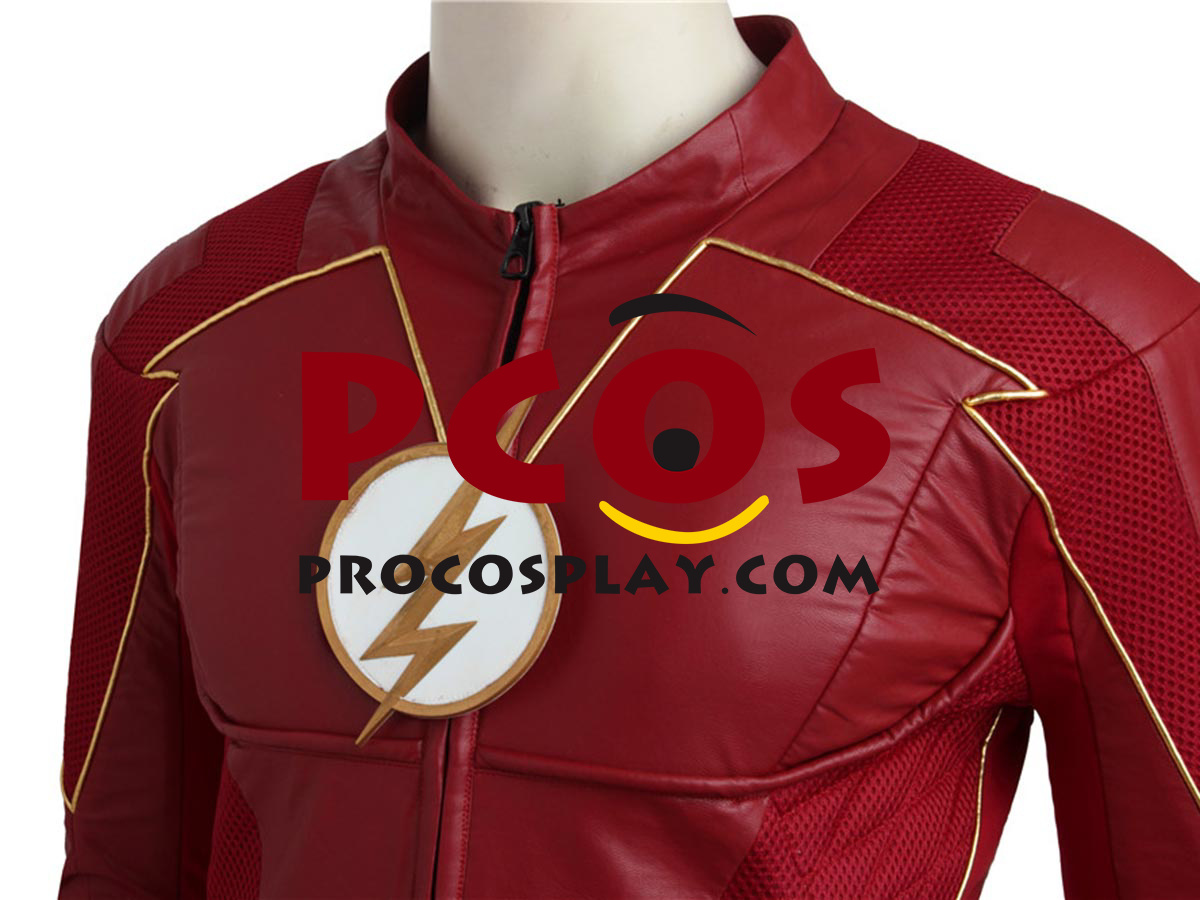 Ready to Ship The Flash Season 4 The Flash Barry Allen Leather Hood ...
