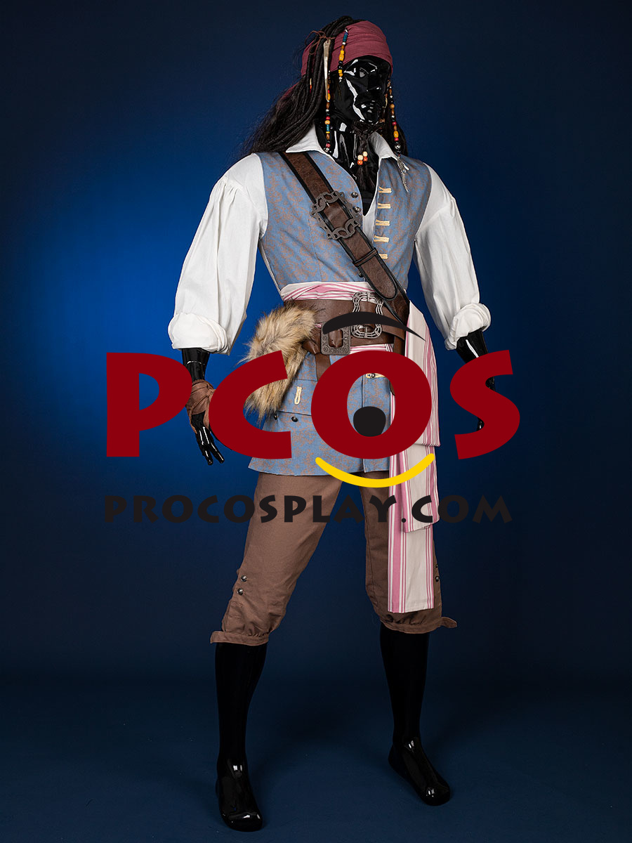 Ready to Ship Pirates of the Caribbean Captain Jack Sparrow Cosplay ...