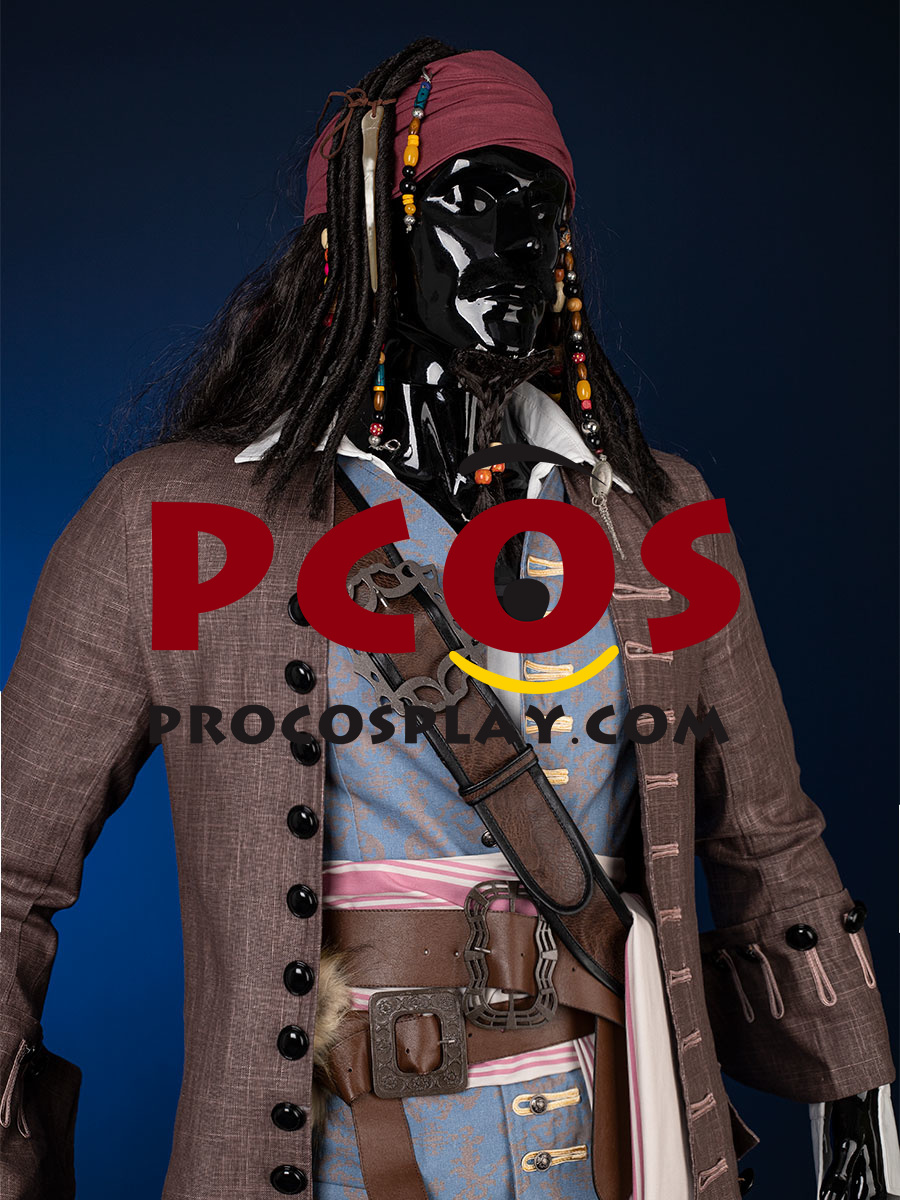 Ready to Ship Pirates of the Caribbean Captain Jack Sparrow Cosplay ...