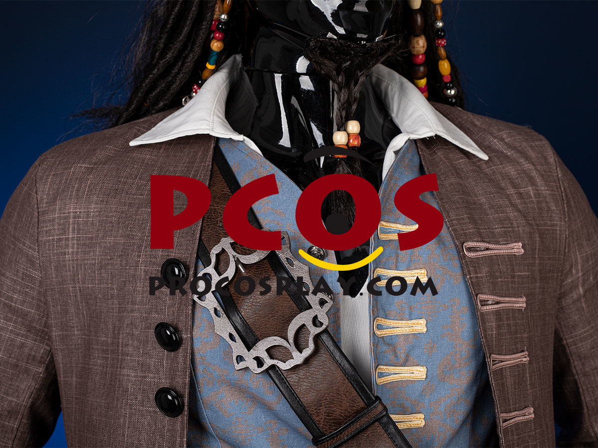 Ready to Ship Pirates of the Caribbean Captain Jack Sparrow Cosplay ...