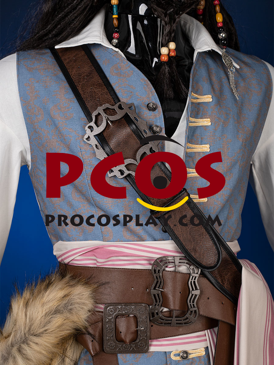 Ready to Ship Pirates of the Caribbean Captain Jack Sparrow Cosplay ...
