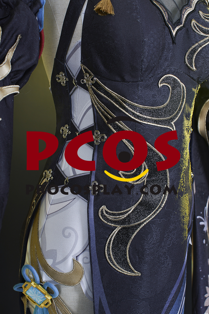 Game Genshin Impact Shenhe Frostflower Dew Outfit Cosplay Costume ...