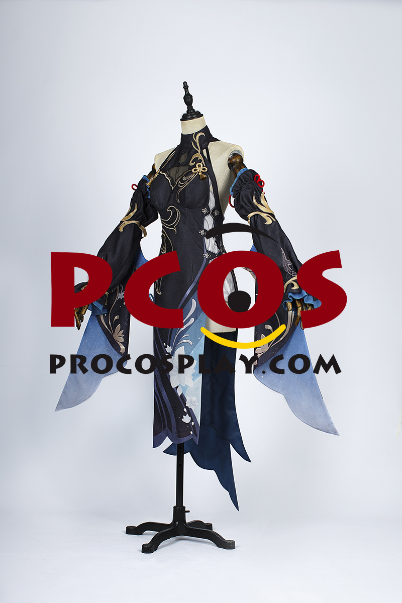 Game Genshin Impact Shenhe Frostflower Dew Outfit Cosplay Costume ...