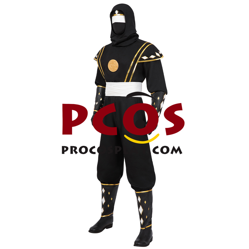 Movie Mighty Morphin Power Rangers Zack Black Ranger Ninja Cosplay ...