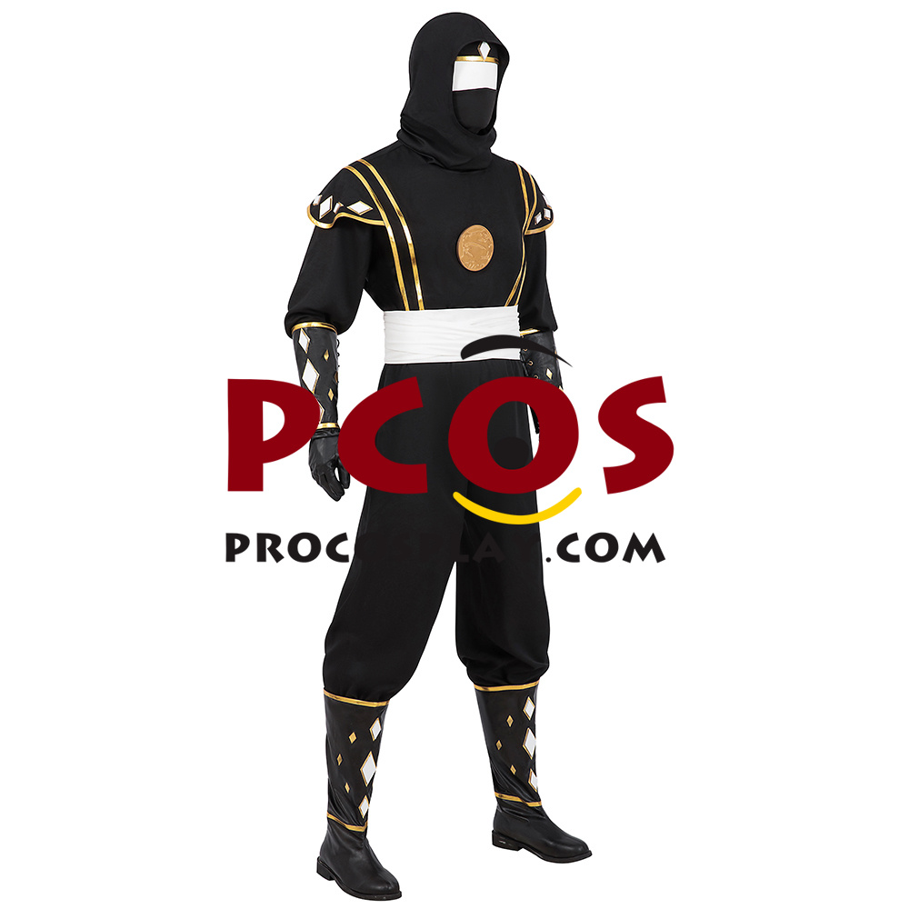 Movie Mighty Morphin Power Rangers Zack Black Ranger Ninja Cosplay ...