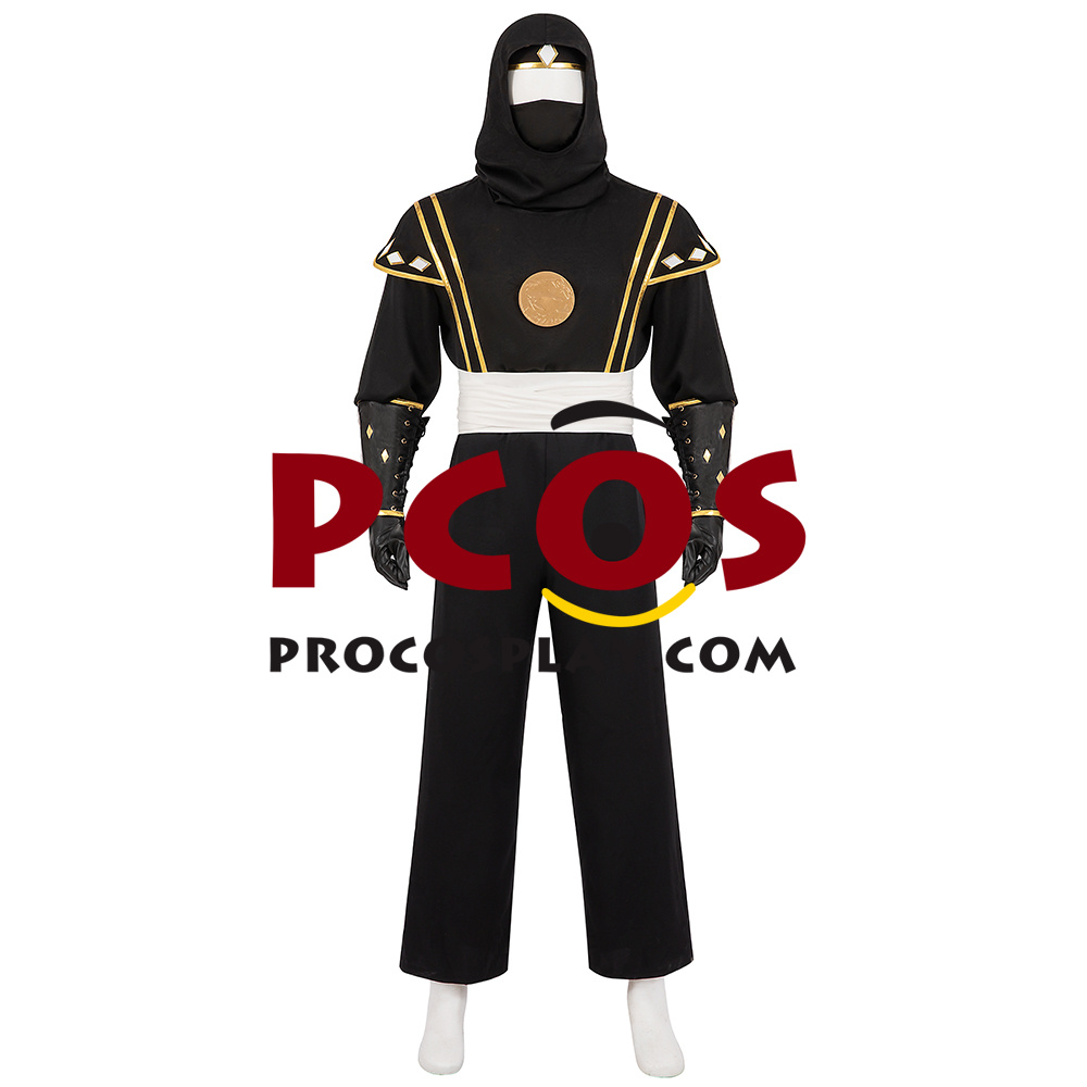 Movie Mighty Morphin Power Rangers Zack Black Ranger Ninja Cosplay ...