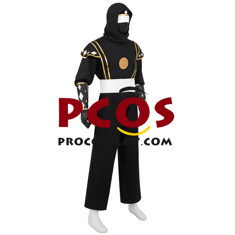 Movie Mighty Morphin Power Rangers Zack Black Ranger Ninja Cosplay ...