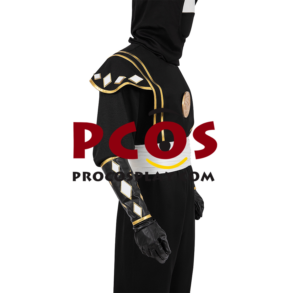 Movie Mighty Morphin Power Rangers Zack Black Ranger Ninja Cosplay ...